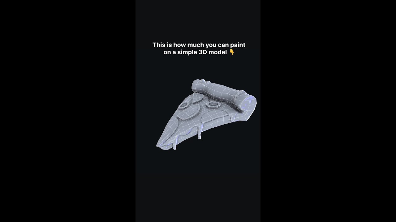 Here's how much painting it takes to finish a 3D model for the game ✍️