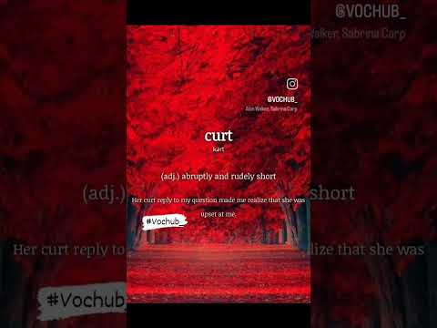 Curt Word Meaning and Usage #curt#vochub_#vocabulory#dictionary#vocab#vochub@vochub