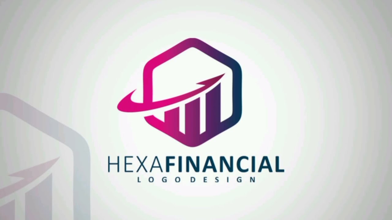 logo vector tutorial. business finance