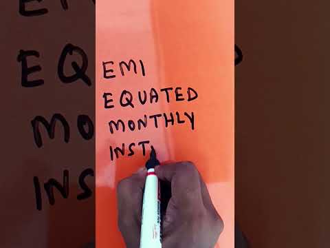 full form of EMI. #emi#educationalvideo #educational #education