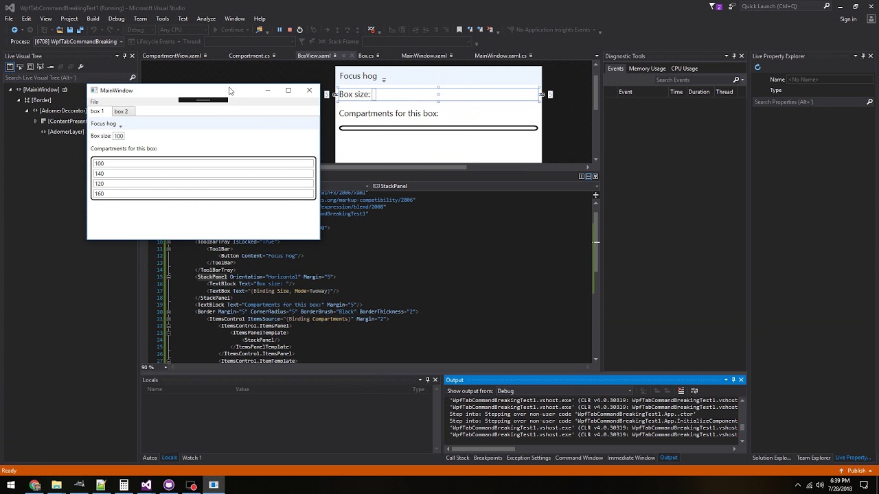 WPF: How do I prevent a ToolBar in a nested UserControl from being focused when switching tabs?