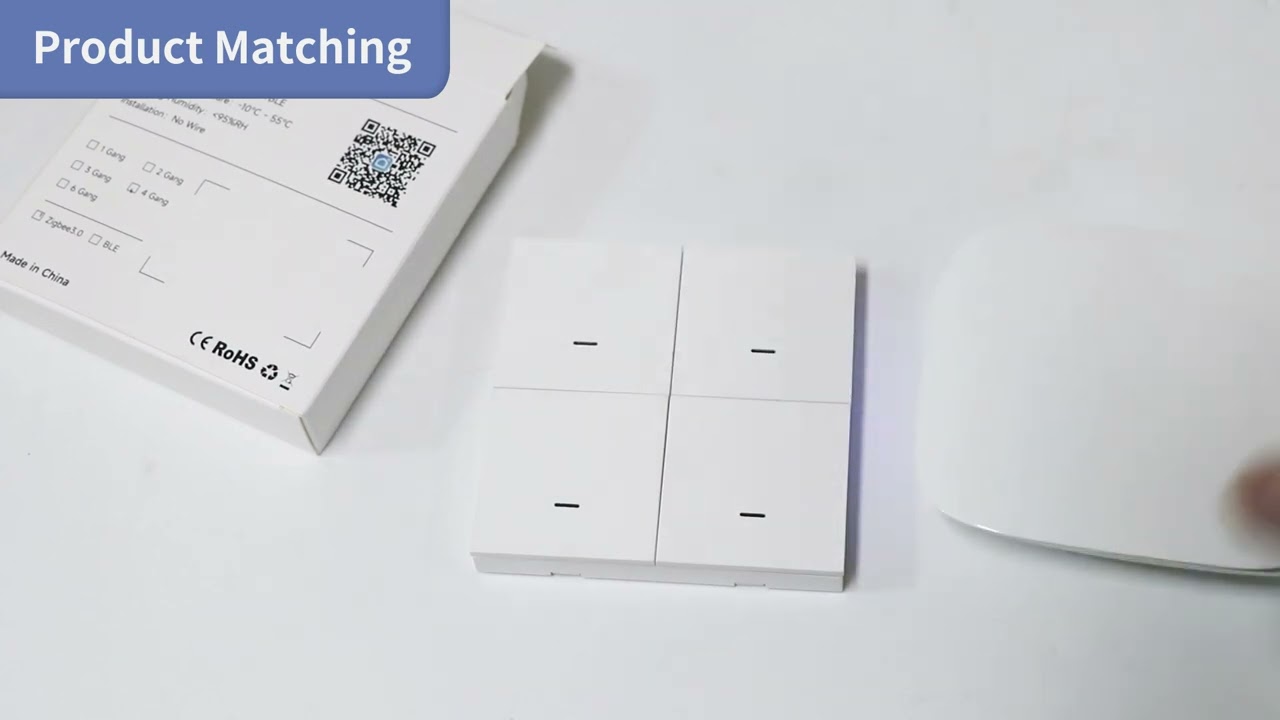 TNCE 4 Gang ZigBee Tuya Wireless 12 Scene Switch