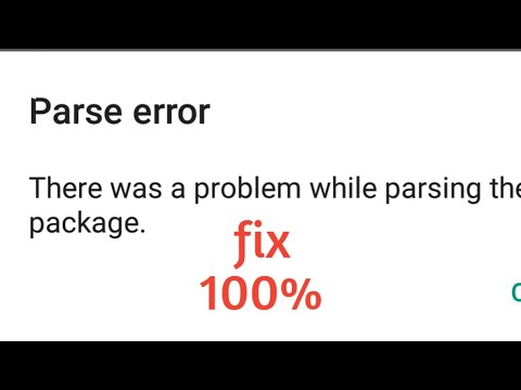 Parse error Fix 100%