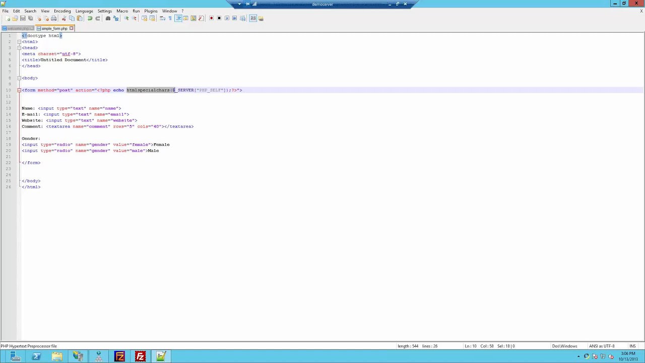 Form Validation - PHP/MySQL Tutorial Video 35 of 46