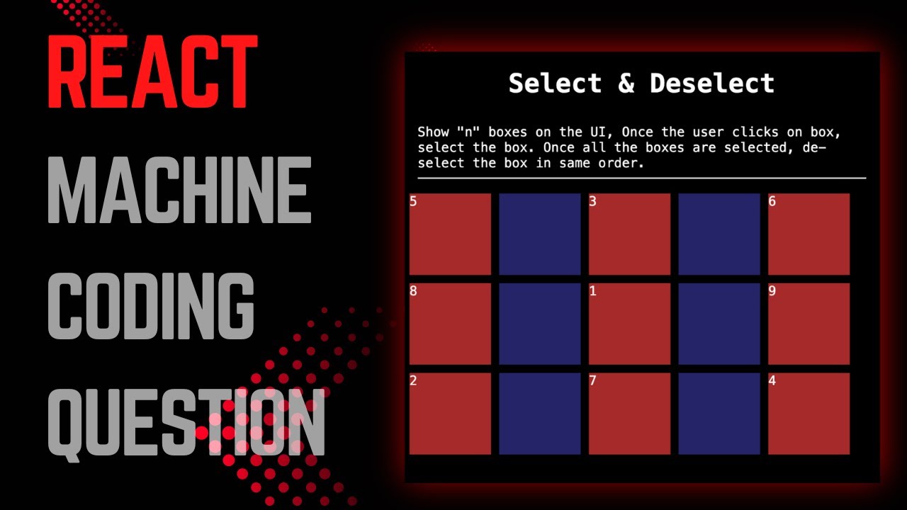 React Interview Question | Frontend Machine Coding Interview.