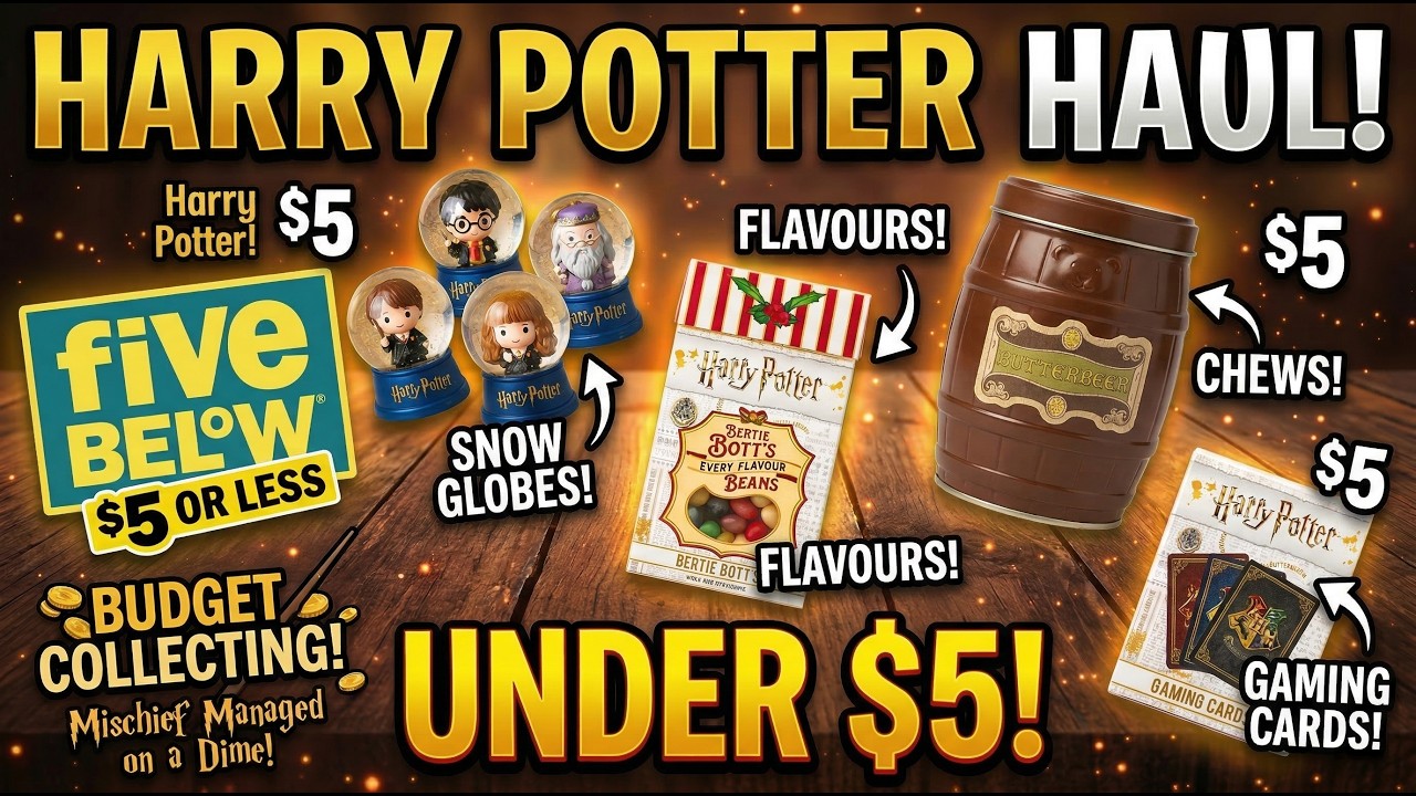 EPIC $5 or less Harry Potter Haul from Five Below! ⚡ Budget Wizarding World Finds