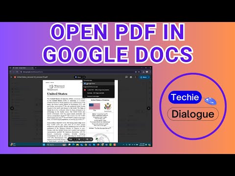 How to Open PDF in Google Docs