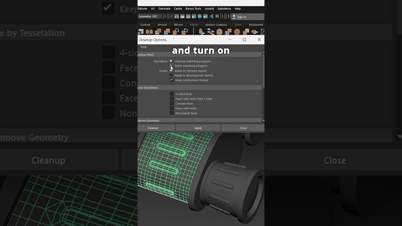 Find Triangles & N-Gons in Maya | Cleanup Tool Tutorial for Perfect Topology