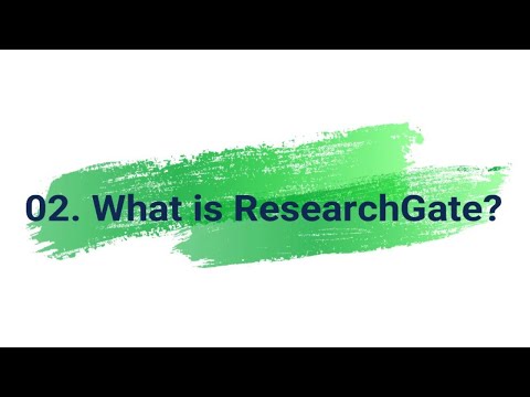 02. What is ResearchGate? [English version]