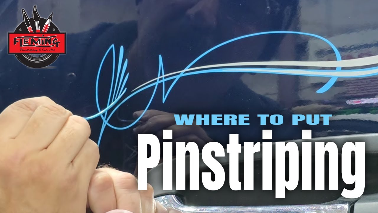 Where to put pinstriping on a semi truck #pinstriping #peterbilt