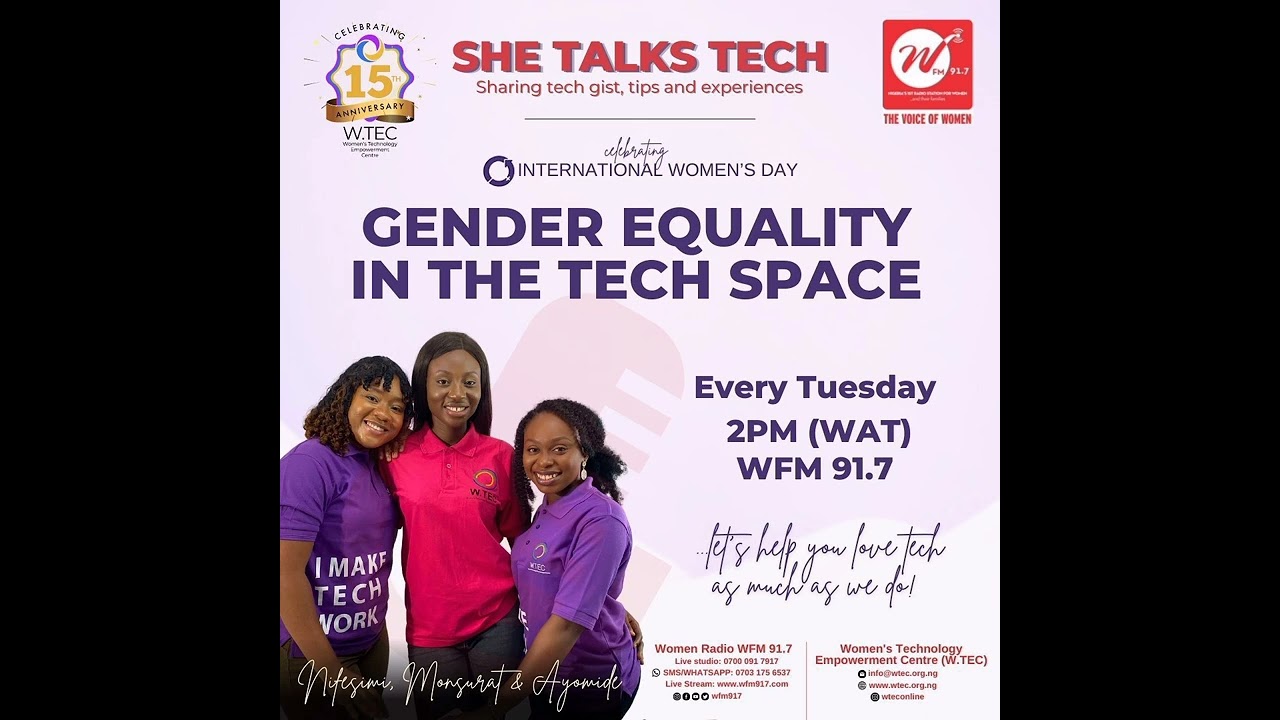 SHE TALKS TECH: GENDER EQUALITY IN THE WORK PLACE