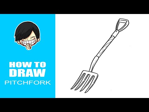 How to draw A Pitchfork Step by Step – I'm Youtuber – Follow my videos ...