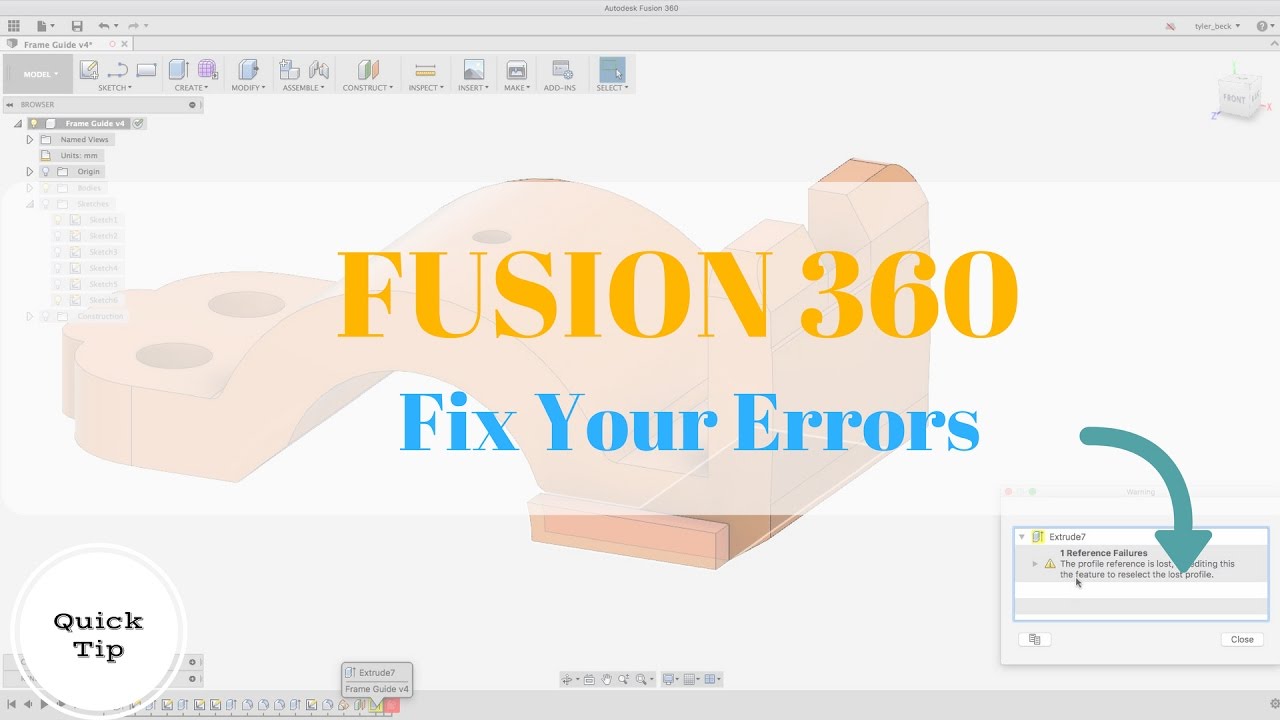 Fusion 360 Errors - Strategy for Fixing Problems in Your Design