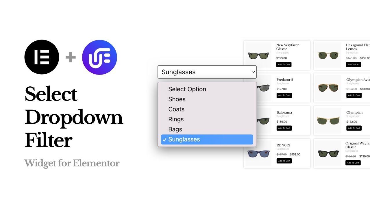 Select Dropdown Filter Widget for Elementor