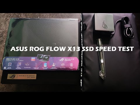 ASUS ROG FLOW X13 SSD SPEED TEST CRYSTAL DISK MARK