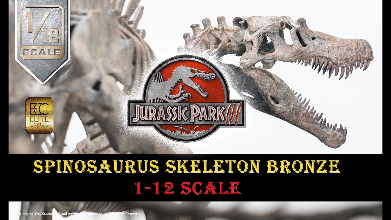 Spinosaurus 1:12 Scale Bronze Skeleton