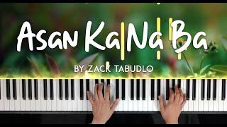 Zack Tabudlo - Asan Ka Na Ba (piano sheet music) by Mel's Music Corner 악보