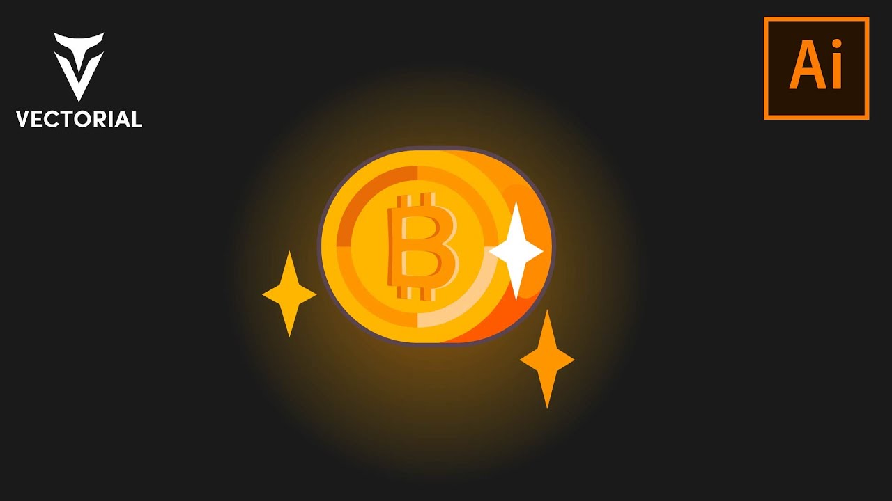 Bitcoin tutorial in Adobe Illustrator