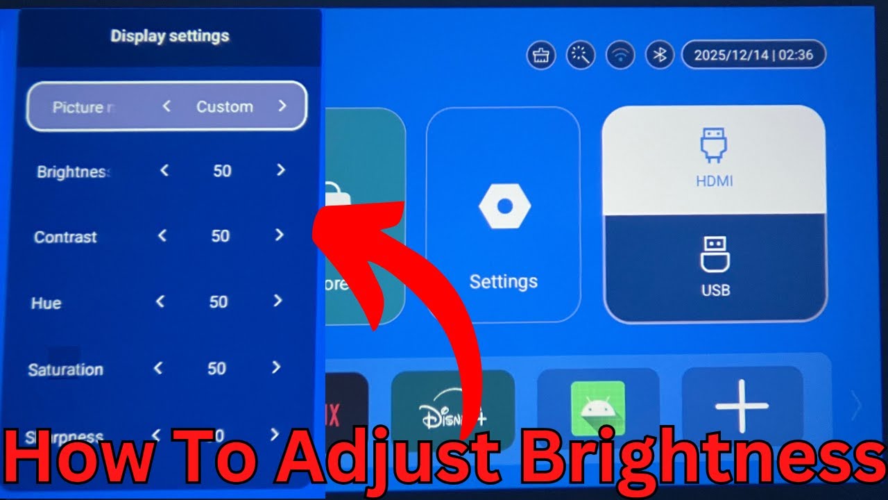 Magcubic HY300/HY320 Projector How To Increase Brightness