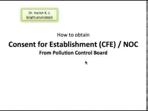Online application for Consent to Establish or Pollution NOC - Part 1: Registration