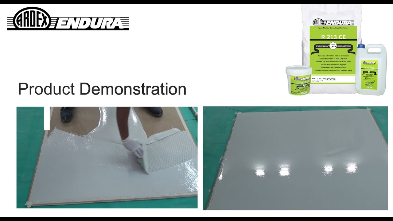 R 213 CE | Epoxy modified cementitious self smoothing floor screed