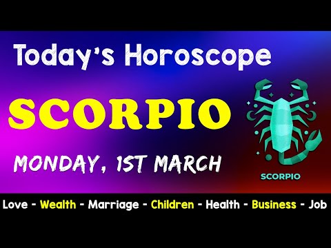 Aj Ka Din Kaisa Rahe Ga | Scorpio Daily Horoscope | Horoscope Today | Aj Ka Din | 01 March 2022