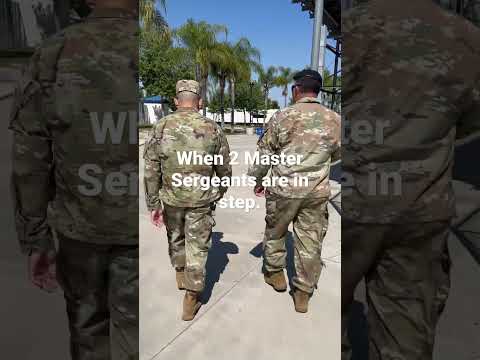 When 2 Master Sergeants are in step.#airforce #jrotc #afjrotc
