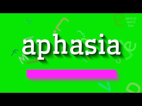 How to say "aphasia"! (High Quality Voices)