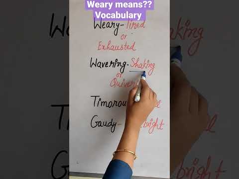 weary means?? #cdp ##vocabulary ##englishgrammar ##englishspeaking