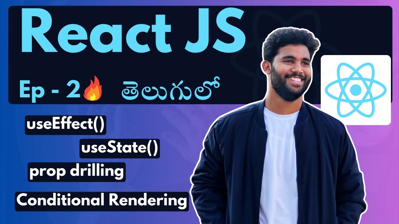ReactJS Basics in Telugu 🔥 | useState, useEffect, useRef, Prop Drilling Explained for Beginners!