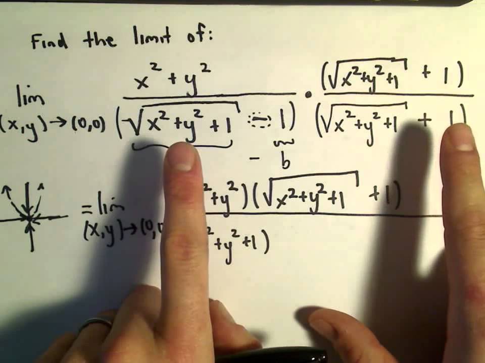 Multivariable Calculus - Showing a Limit DOES Exist Using Algebra (Conjugate)