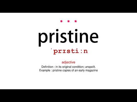 How to pronounce pristine - Vocab Today