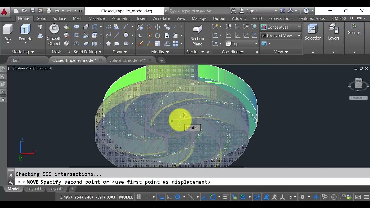 How to move an object to a precise location in AutoCAD