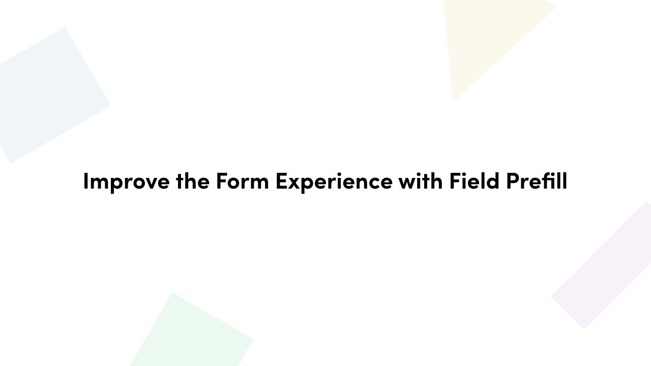 Getting Started with Field Prefill | Formstack