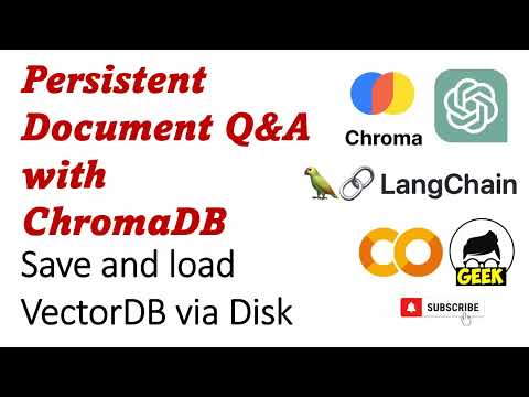 Save and Load VectorDB in the local disk - LangChain + ChromaDB + OpenAI