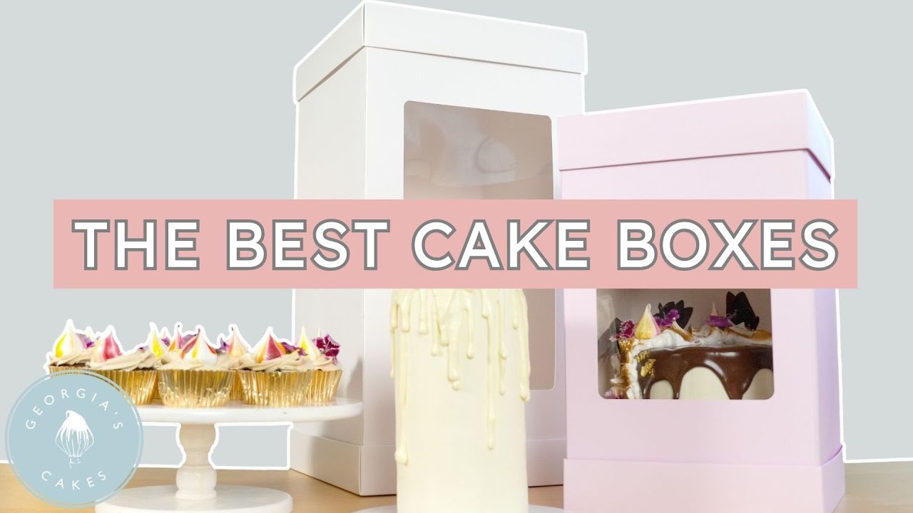 The BEST Cake Boxes Ever! Olbaa Extra Tall Cake and Cupcake Boxes | Georgia's Cakes