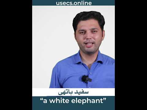 Idiom of The Day | Today Idiom | Idiomatic Expression | A White Elephant
