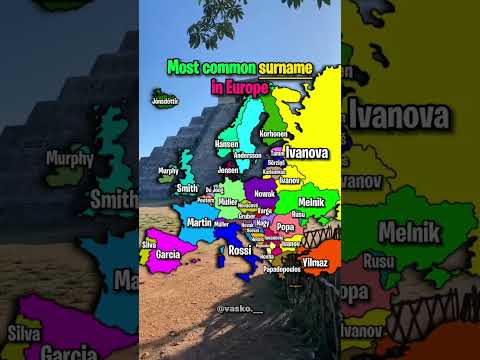 Most common surname in Europe