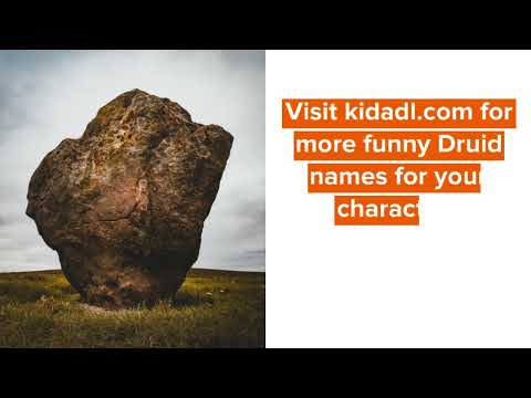Funny Druid Names For Your Characters