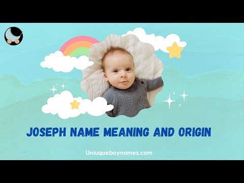 Joseph name meaning and origin