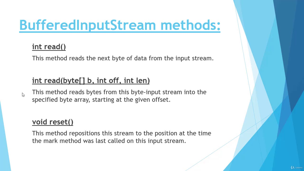 #74  BufferedInputStream class