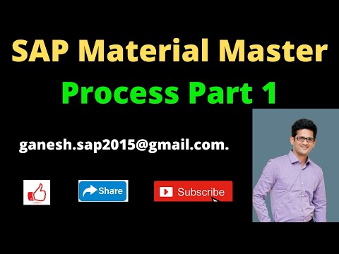 SAP MM Material Master complete process by Ganesh Padala | GANESH SAP SCM