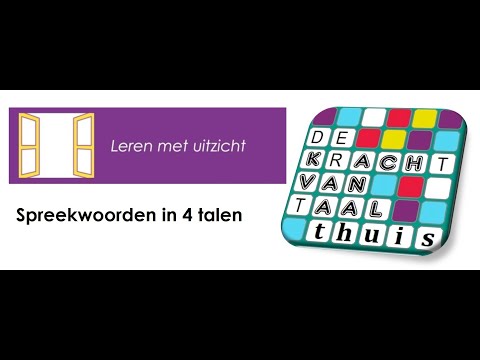 Taalles thuis. Spreekwoorden in vier talen
