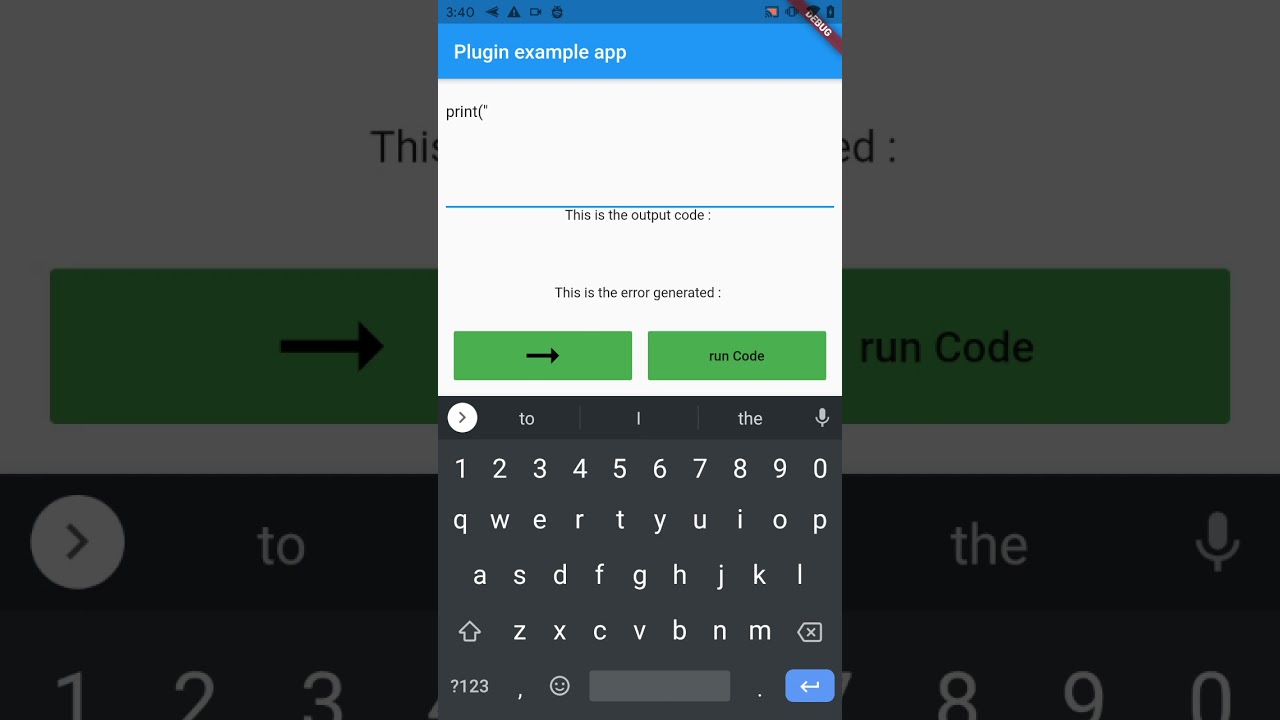 Run python code from Android devices using Flutter chaquopy plugin.