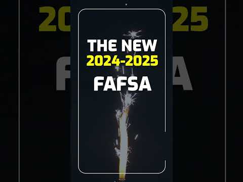 The 2024-25 FAFSA is Open!! #financialaid