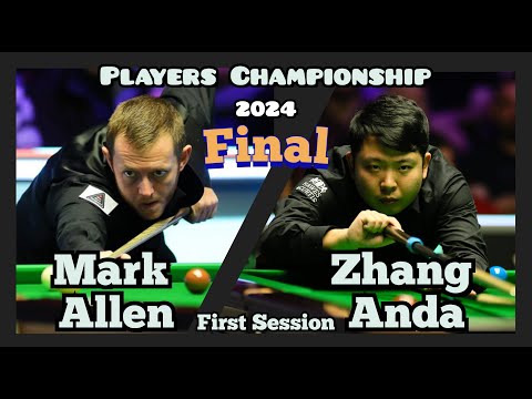 Mark Allen vs Zhang Anda - Players Championship Snooker - Final - First Session Live (Full Match)