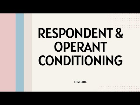 What is respondent and operant conditioning with examples and mock exams #ABA #psychology #BCBAexam