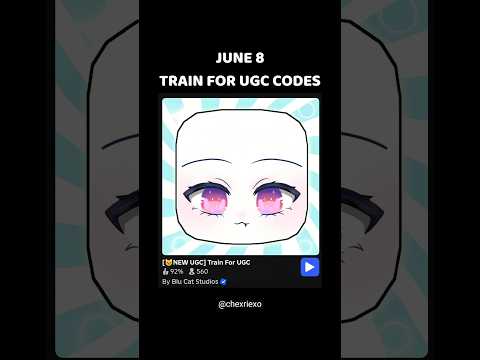TRAIN for UGC codes | 300K points #robloxcodes #roblox #freeugc #robloxugc