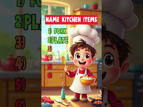 Name All 6 Kitchen Items In 3 Seconds π β±οΈ Kitchen Items Quiz Challenge!