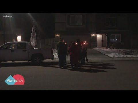 Protesters gather outside lawmaker's Caldwell home over his proposed protest bill
